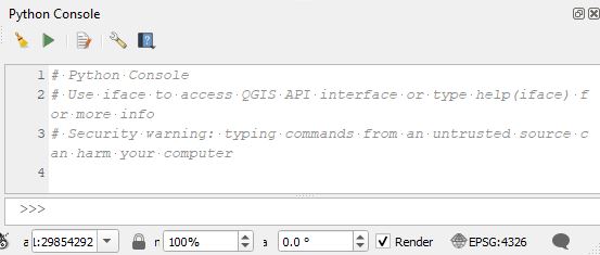 پایتون و QGIS کیو جی آی اس